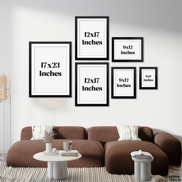 Urban Infrastructure Grayscale Luxury Artwork (6 Panel) Architecture W ...