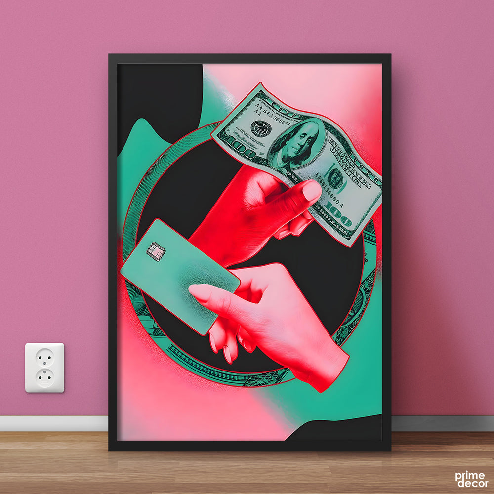 All About The Money Duotone Aesthetic | Poster Wall Art – Prime Décor