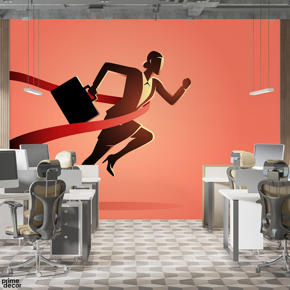 Hard Work Always Pays Off | Office Wallpaper Mural – Prime Décor