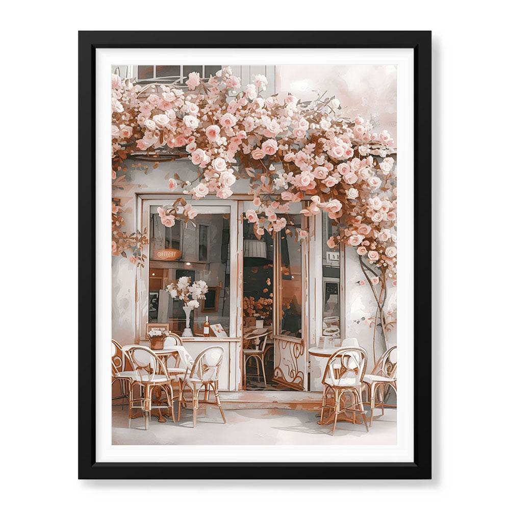 Paris Beautiful Street Cafe | Abstract Cafe Artwork #00524 – Prime Décor