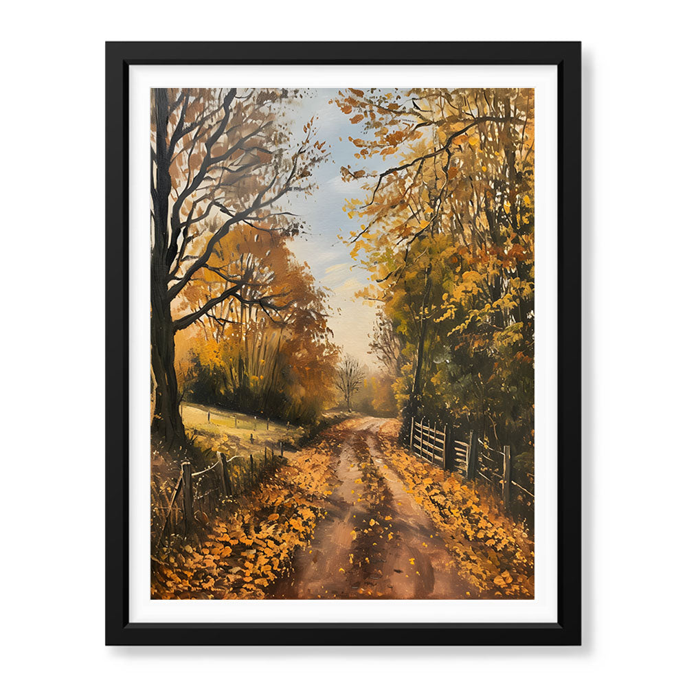 Beautiful Autumn Season View From A Hill Top | Abstract Nature Artwork ...