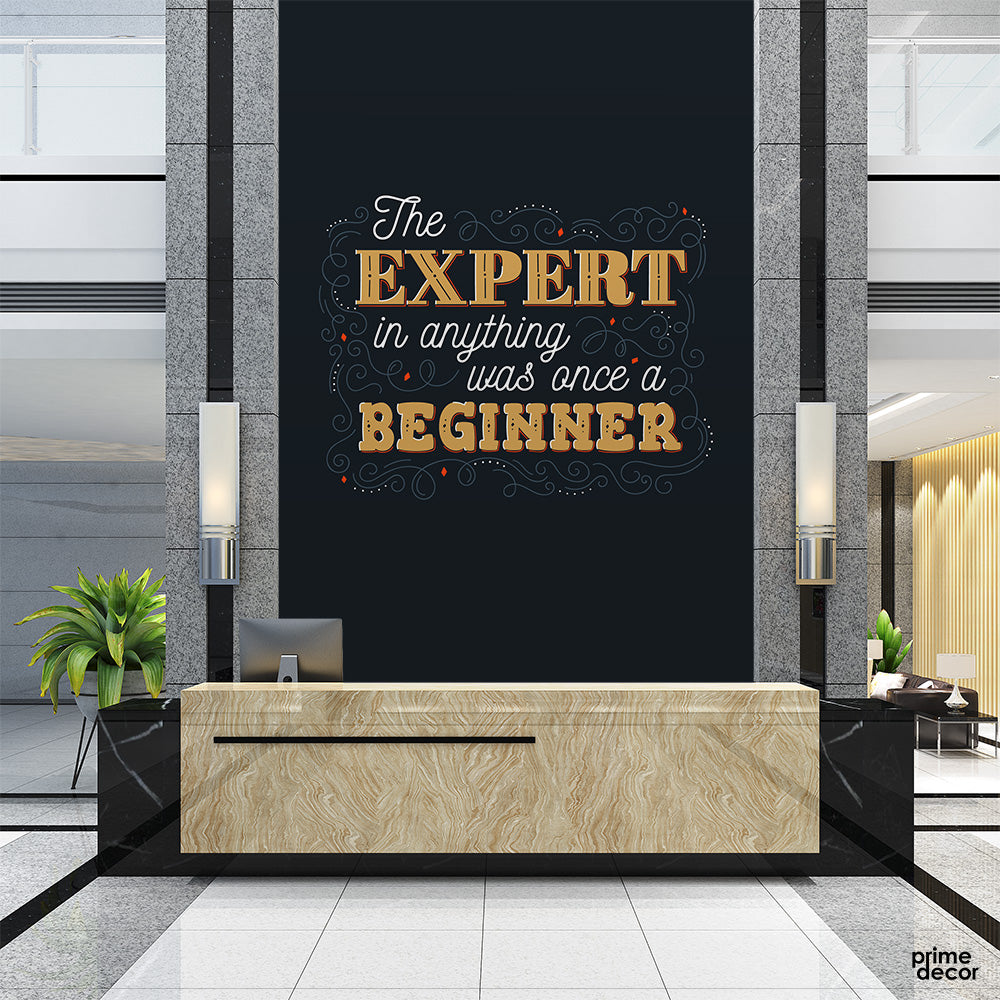 Motivational Qoute Typography | Office Wallpaper Mural– Prime Décor