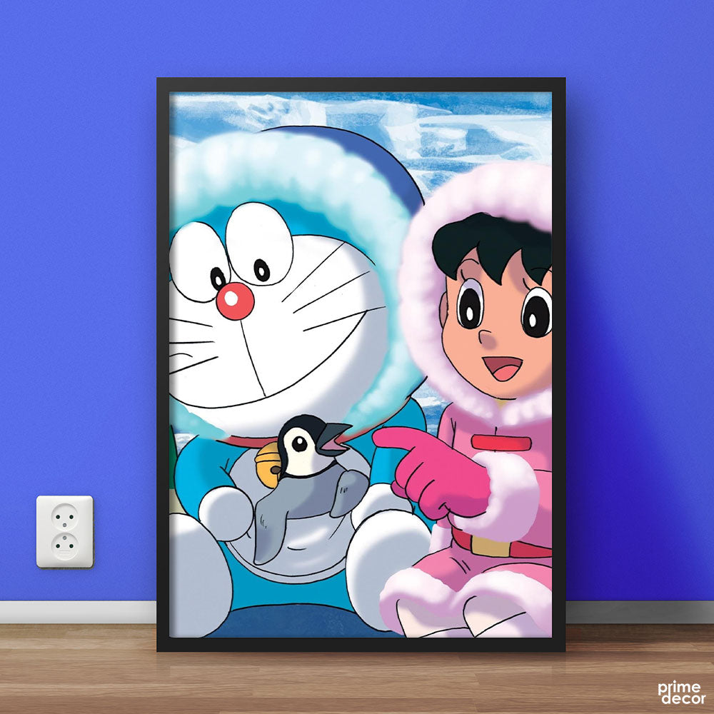 Doremon & Shuzuka | Cartoon Poster Wall Art– Prime Décor