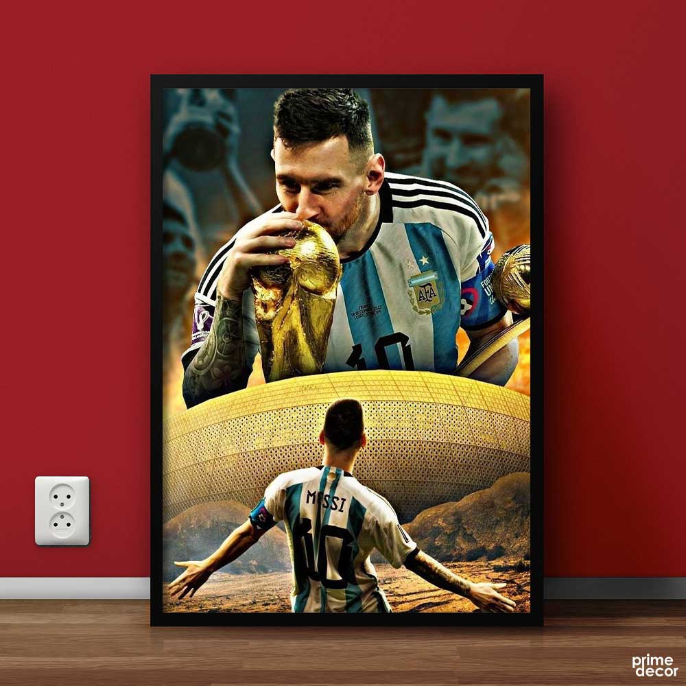 Messi World Cup | Sports Poster Wall Art – Prime Décor