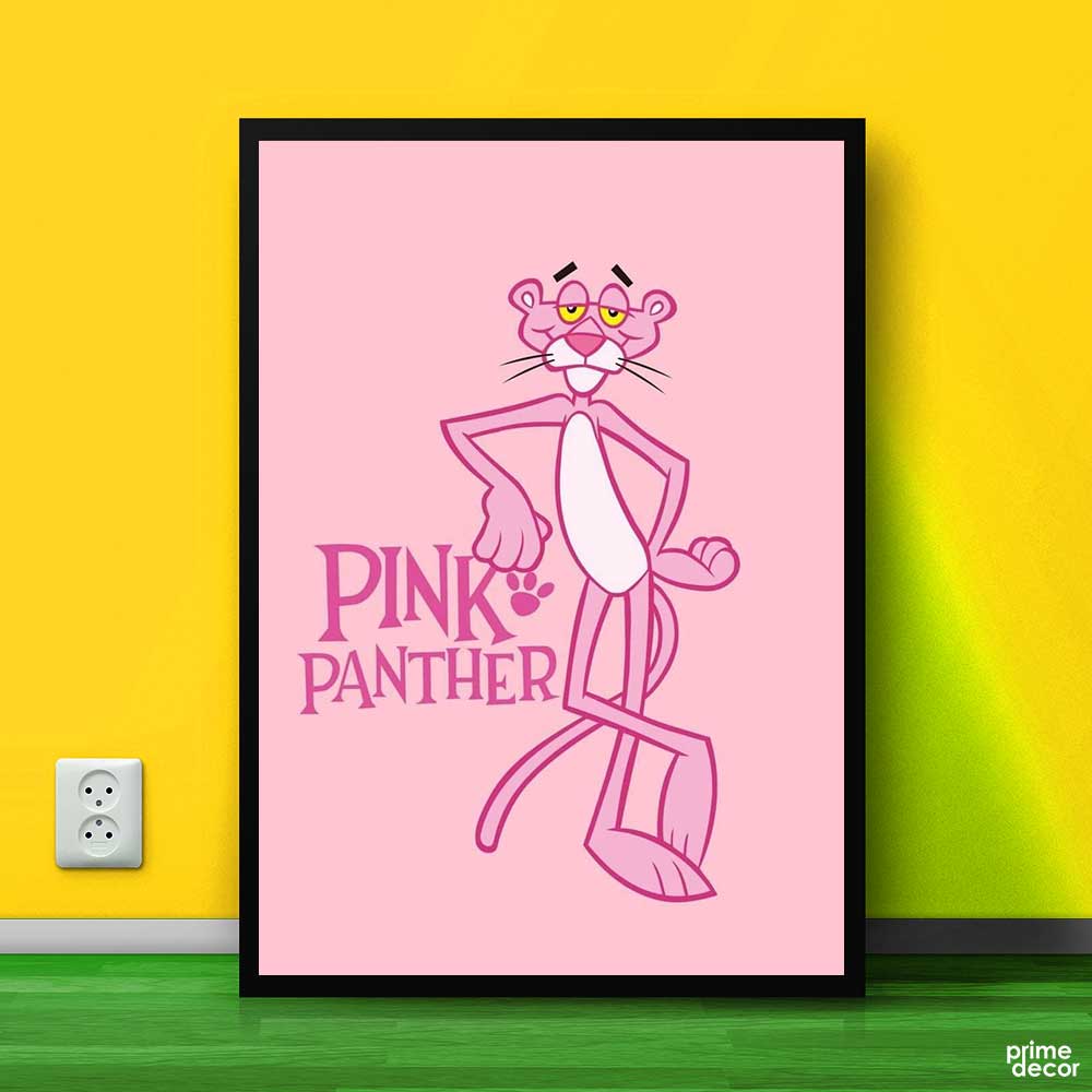Pink Panther Poster | Cartoon Wall Art – Prime Décor