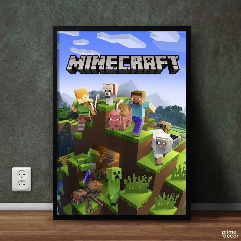 Minecraft | Game Poster Wall Art – Prime Décor