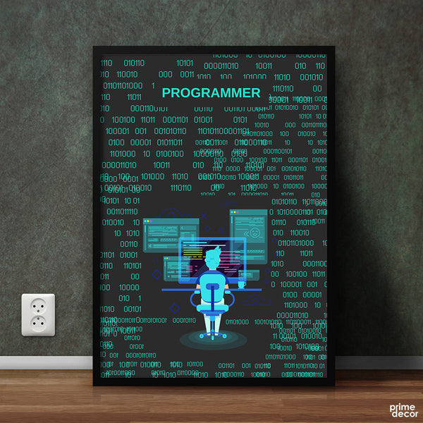 Numetric Coding | Programmer Poster Wall Art – Prime Décor