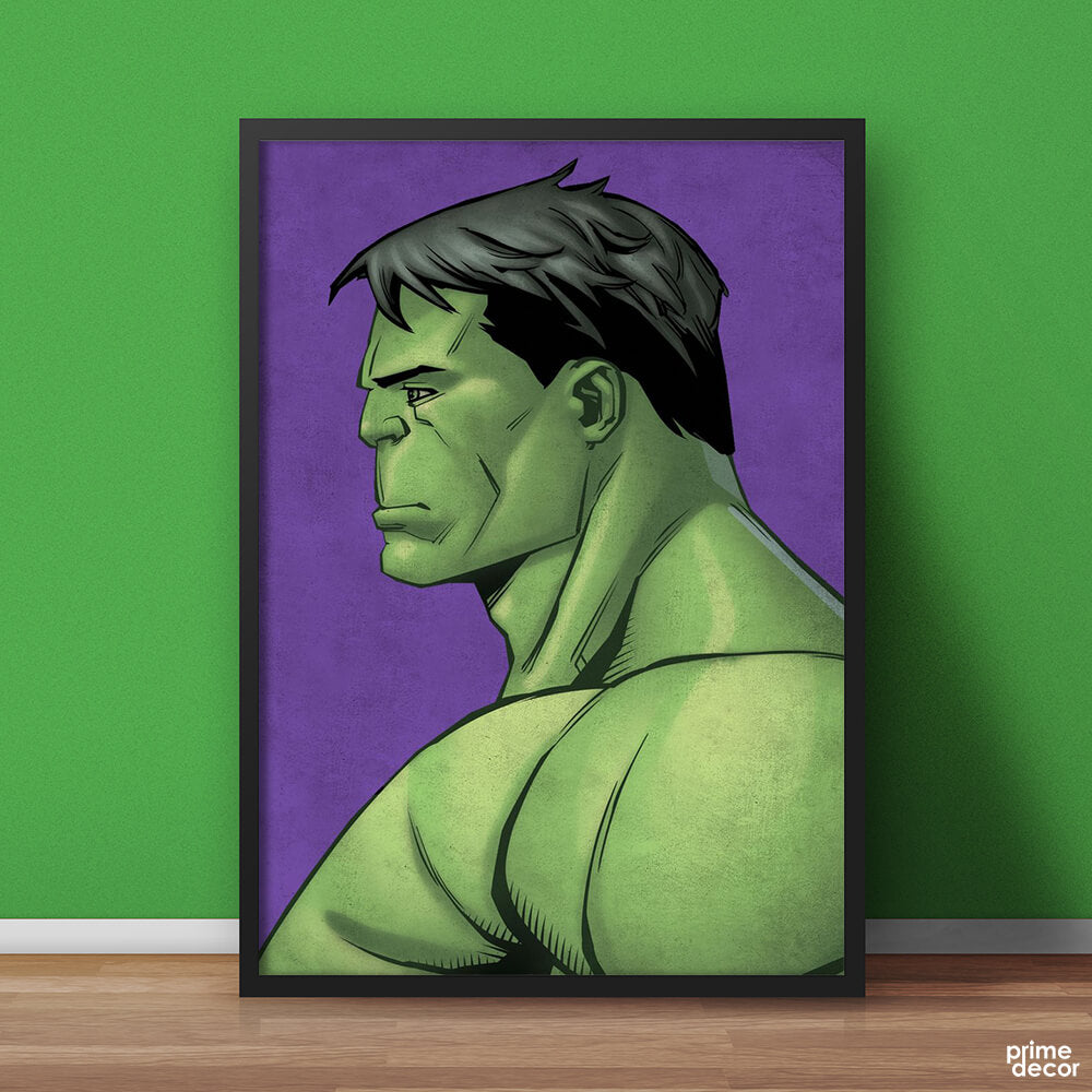 Hulk Sideview Marvel Avengers | Movie Poster Wall Art– Prime Décor