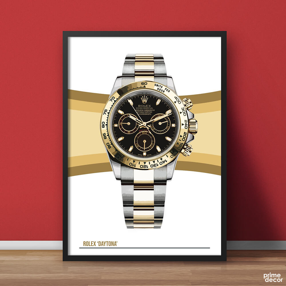 Rolex Daytona Golden | Success Poster Wall Art– Prime Décor