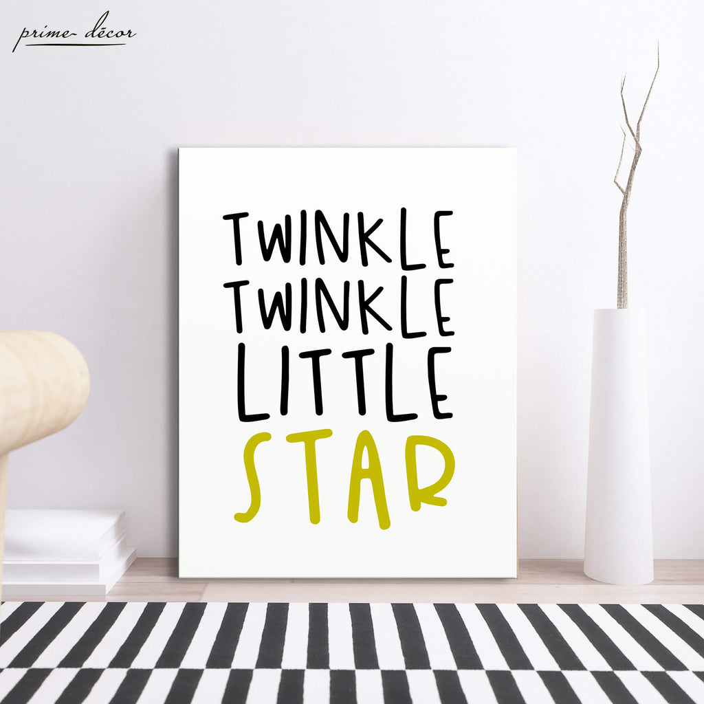 Twinkle Twinkle Little Star Nursery Poster Art – Prime Décor