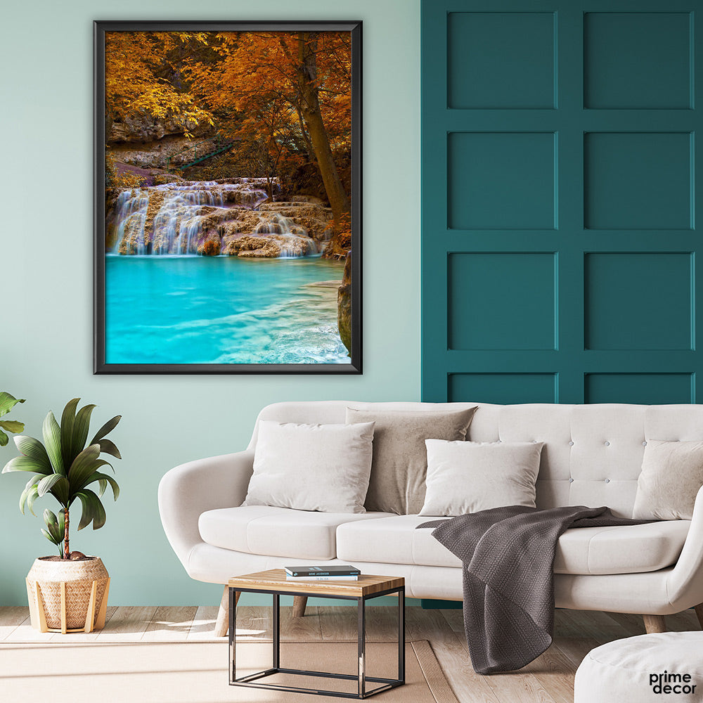 Falling Water Nature Forest (Single Panel) | Nature Wall Art– Prime Décor